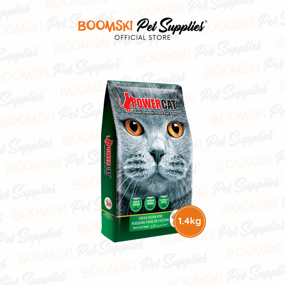 Powercat Halal Organic Cat Food Ocean Fish Flavor – Pettr Shop